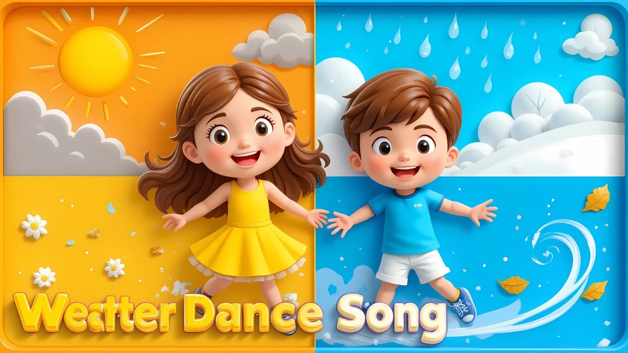 🌈 Weather Song for kids | Sunny, Rainy, Snowy, Windy | Fun Kids ...
