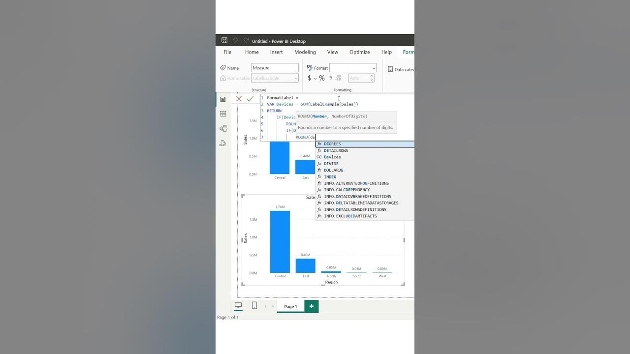Power BI: How to Create Custom Data Labels for Large & Small Numbers ...