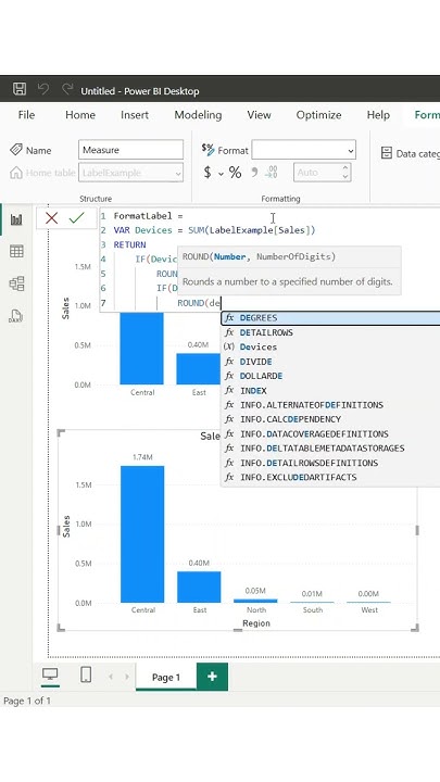 Power BI: How to Create Custom Data Labels for Large & Small Numbers! - YouTube
