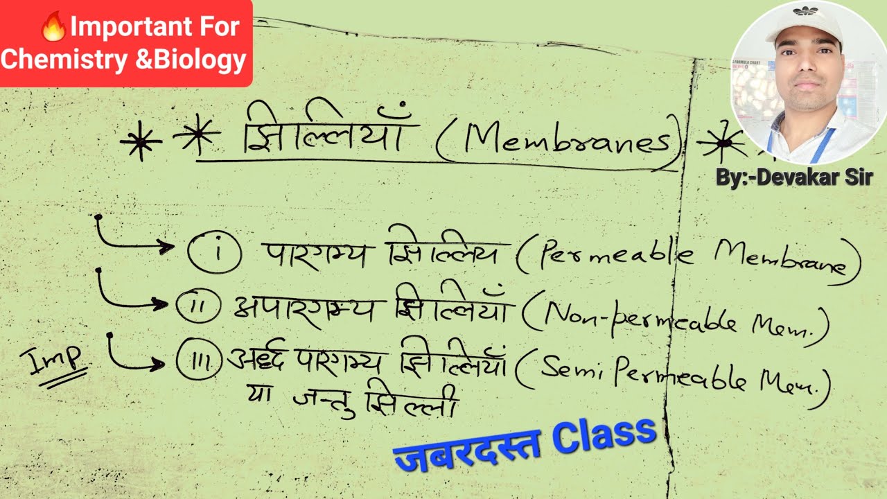 What is Membranes and its types Semi Permeable Membranes,Permeable ...