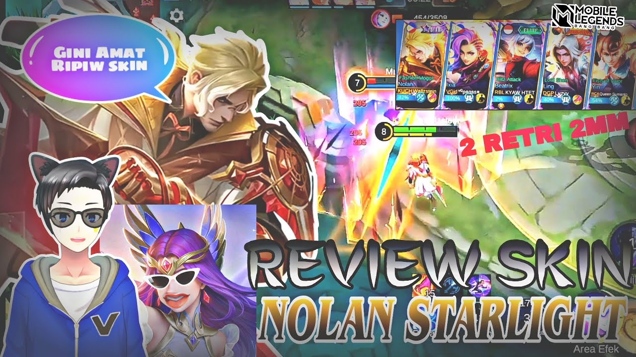 REVIEW SKIN STARLIGHT NOLAN HAMPIR 30 MENIT 🗿 MOBILE LEGENDS INDONESIA ...