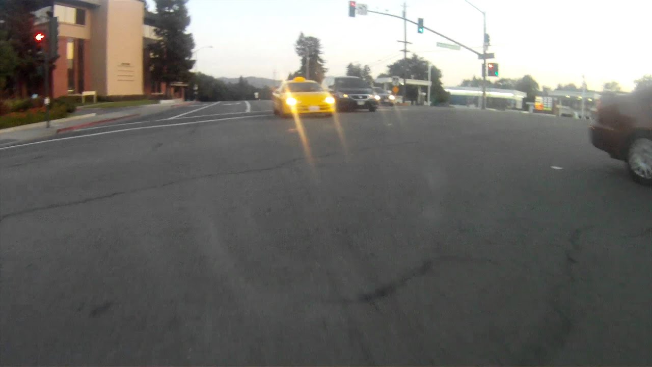 Close Pass Yellow Taxi Cab 8Y61014 - YouTube