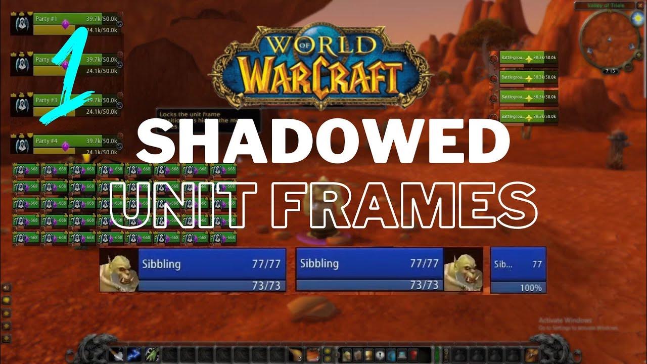 Sibb - Shadowed Unit Frames Addon Tutorial - YouTube