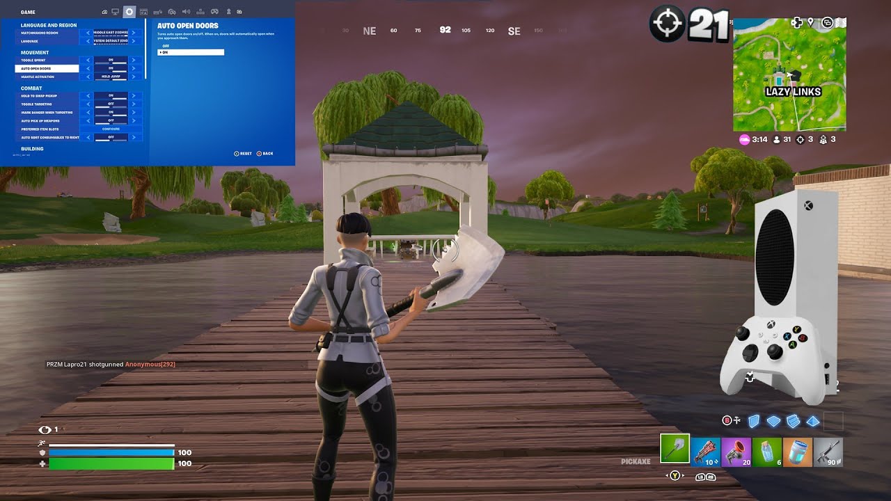 Xbox series S Fortnite OG Map Gameplay + BEST AIMBOT controller ...