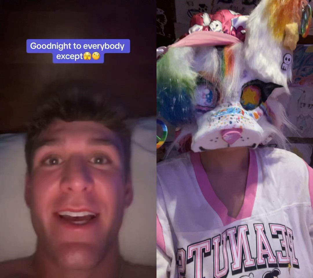 HOW DID HE KNOW?!😭#furry#furryfandom#duet#pinkpillow#hellokitty#kawaii# ...