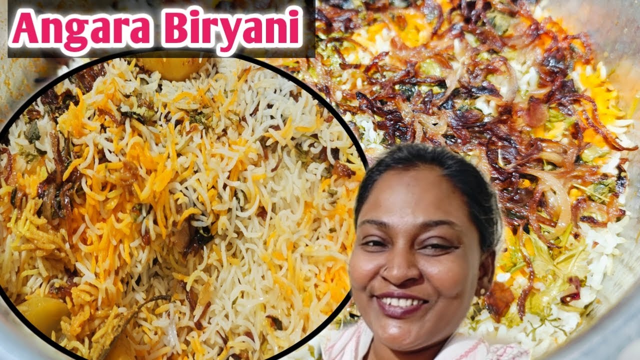 Biryani Recipe Mere Style Me🤩 Chicken Angara Biryani - YouTube