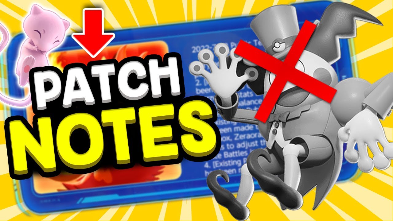 MEW AND MIME ARE FINALLY NERFED...maybe *Patch Notes* - Pokemon Unite ...