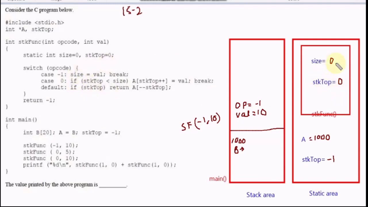 Programming : GATE 2015 Set-2 CS/IT PREVIOUS YEAR SOLUTION - YouTube