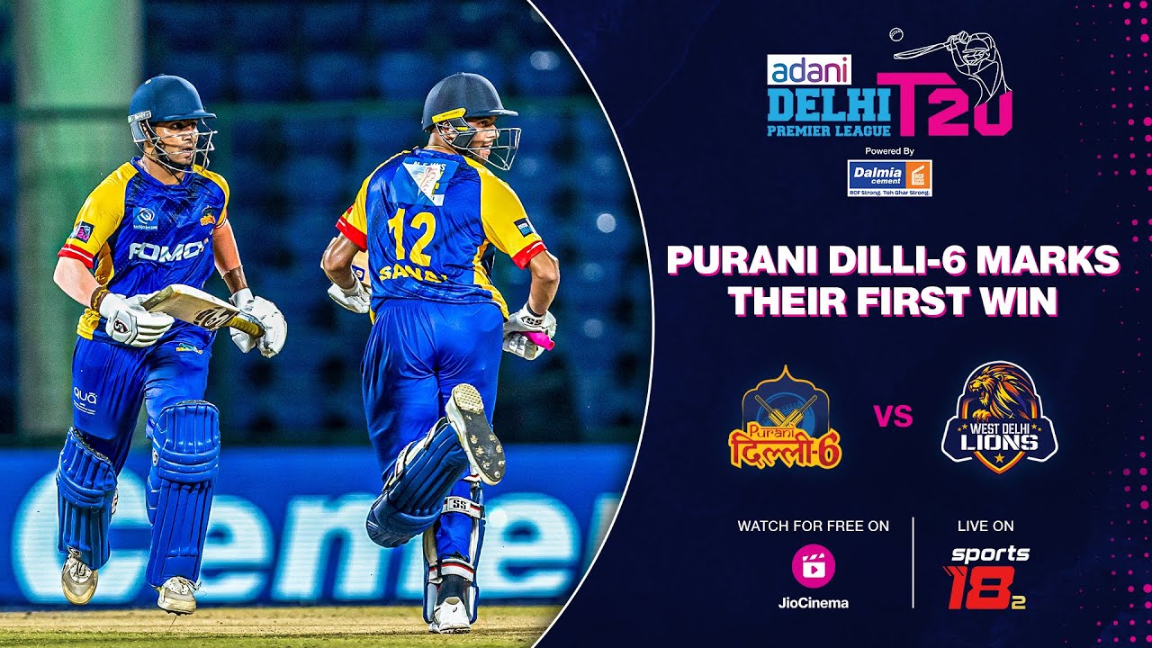 Purani Dilli 6 vs Western Delhi Lions | DPLT20 Highlights | JioCinema ...