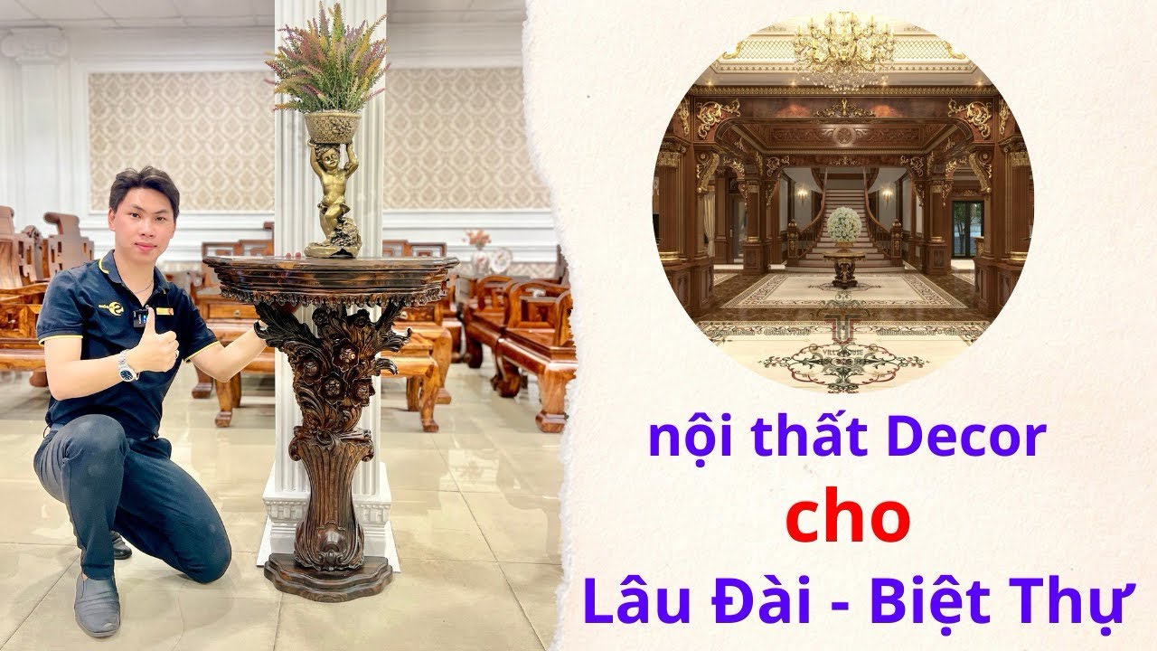 Nâng tầm không gian sống với món decor gỗ mun sọc đẳng cấp - YouTube