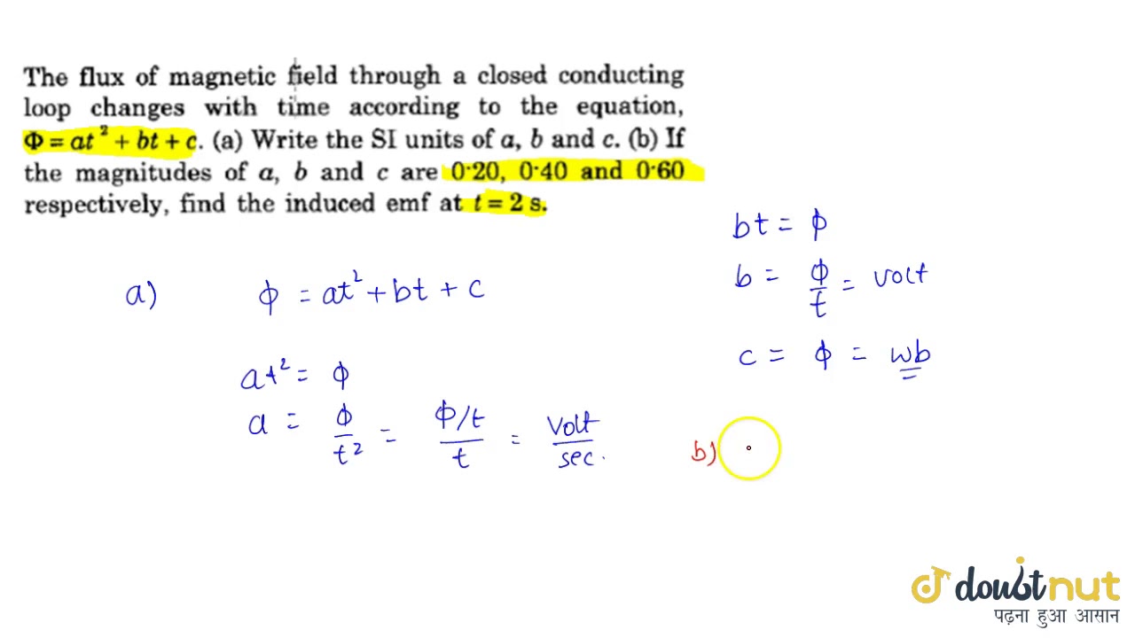 Magnetic Flux Equation