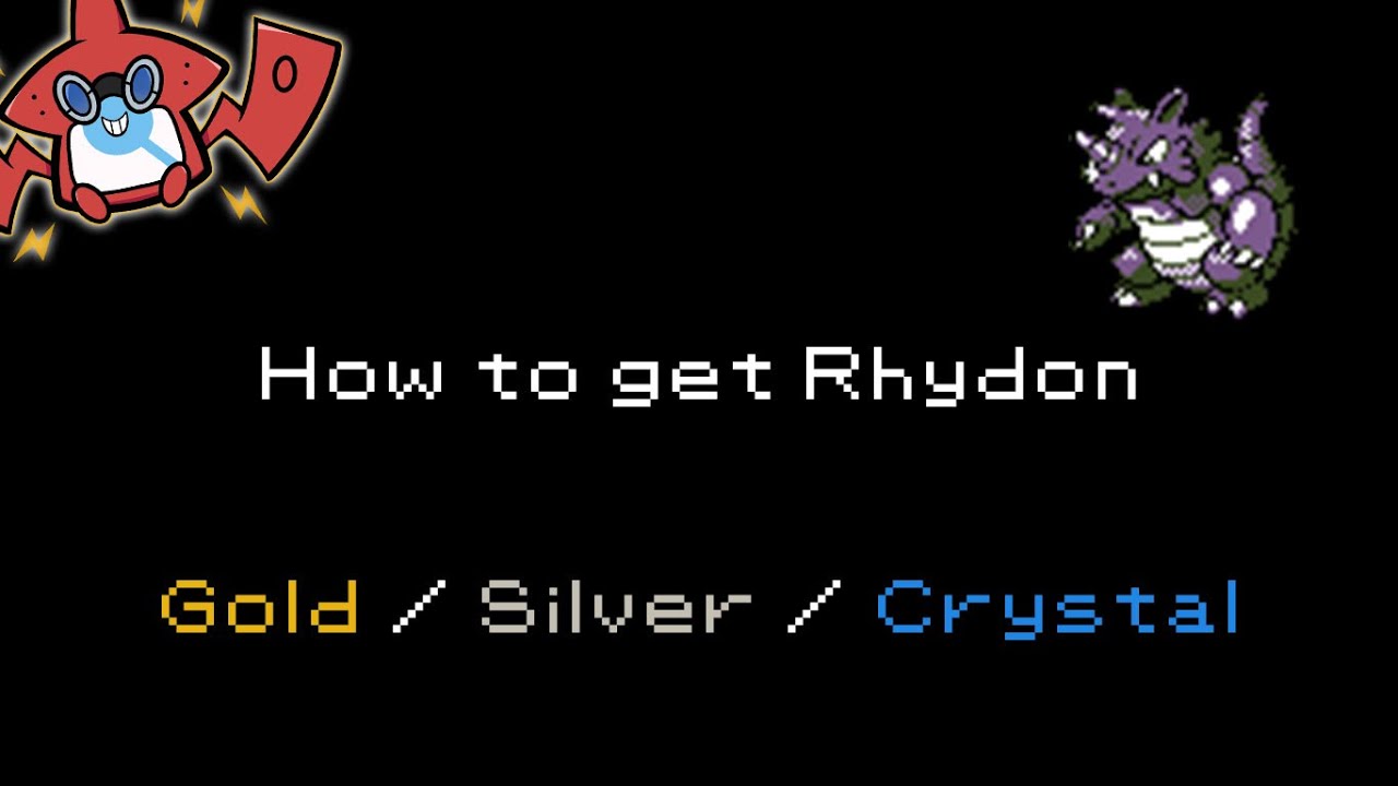 How to get Rhydon in Pokemon Gold/Silver/Crystal [#112] - YouTube