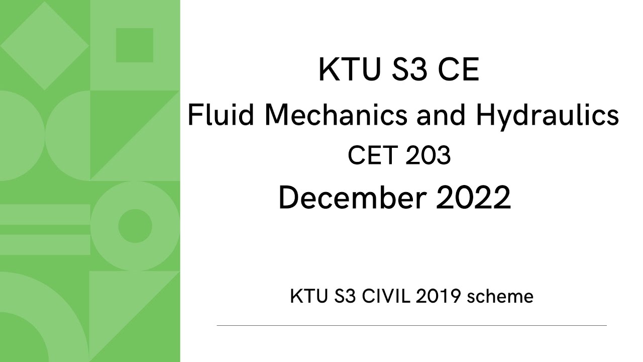 KTU Civil solved QP Dec 2022|Total pressure|Center of Pressure|KTU ...
