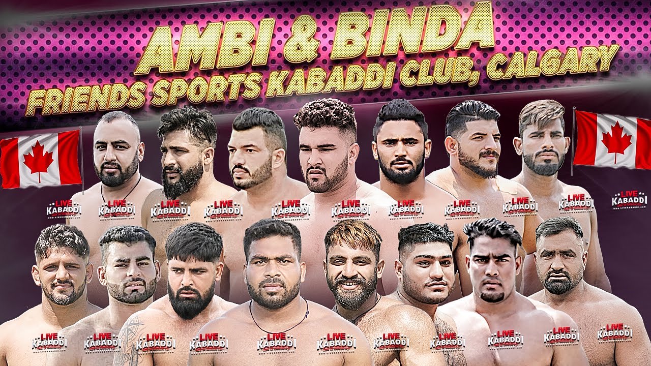 LIVE KABADDi - Calgary Kabaddi Cup 2023 - Ambi & Binda Friends Calgary ...