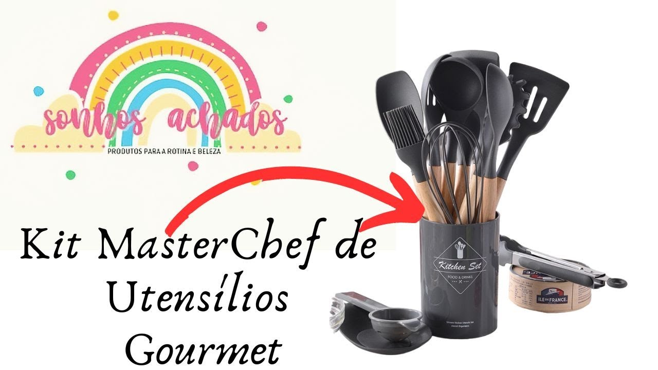 🌟 Domine a Arte Culinária com o Kit MasterChef - 12 Peças em Silicone ...