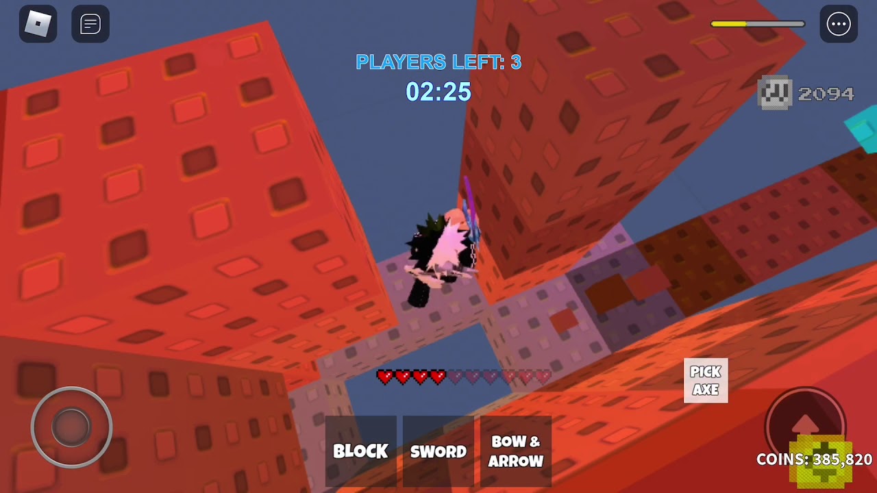 ROBLOX SKYWARS GAMEPLAY EPIC GAME ON MOBILE - YouTube