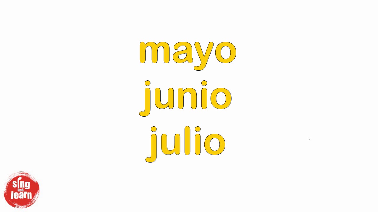 Los meses del año canción | Months of the year in Spanish song for kids ...