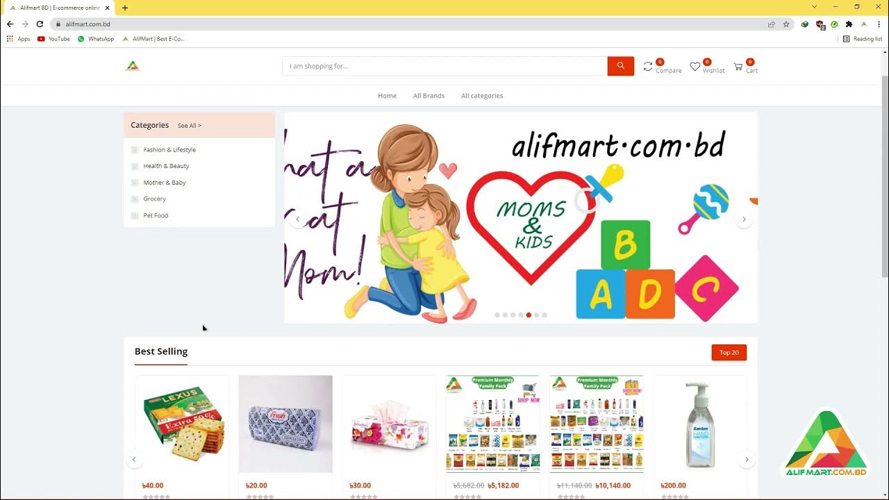 How to registration & Order/Purchase products from Alif mart - YouTube