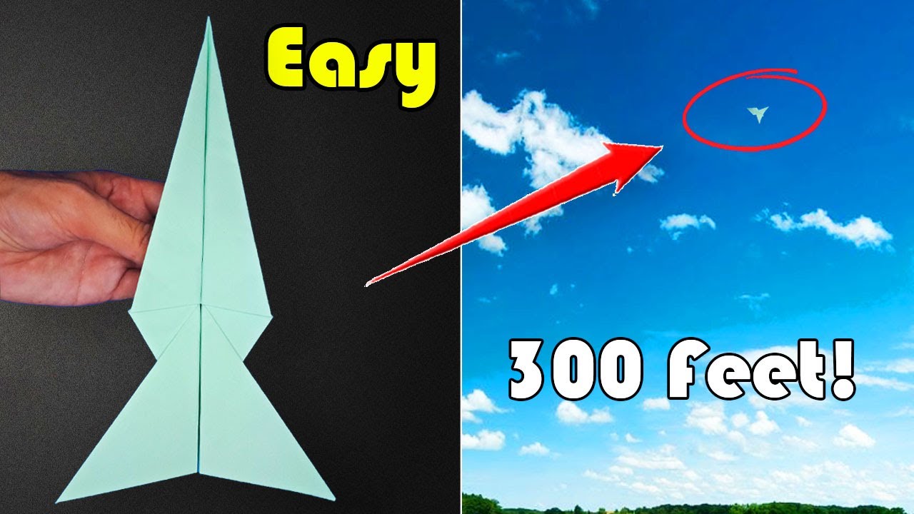 How to Make the Best Paper Airplane to Fly Far - Origami Paper Planes ...