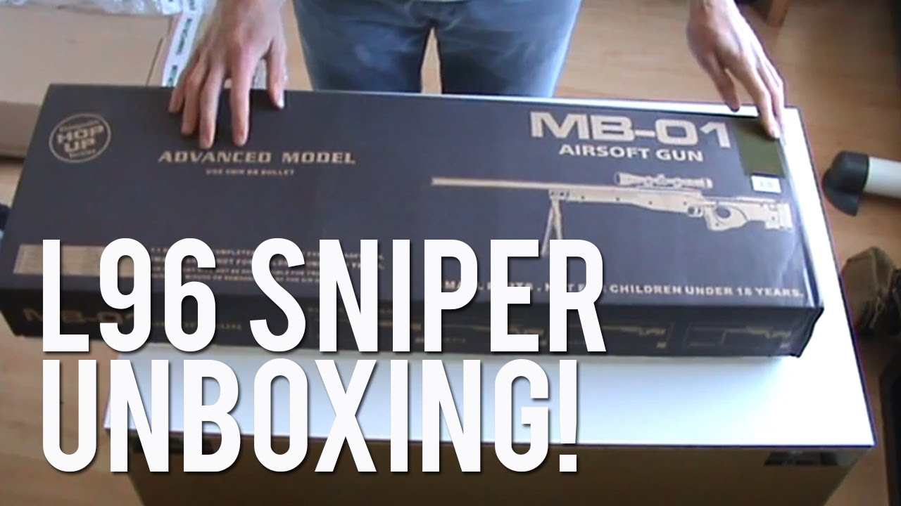 L96 sniper (Well MB01) unboxing - YouTube