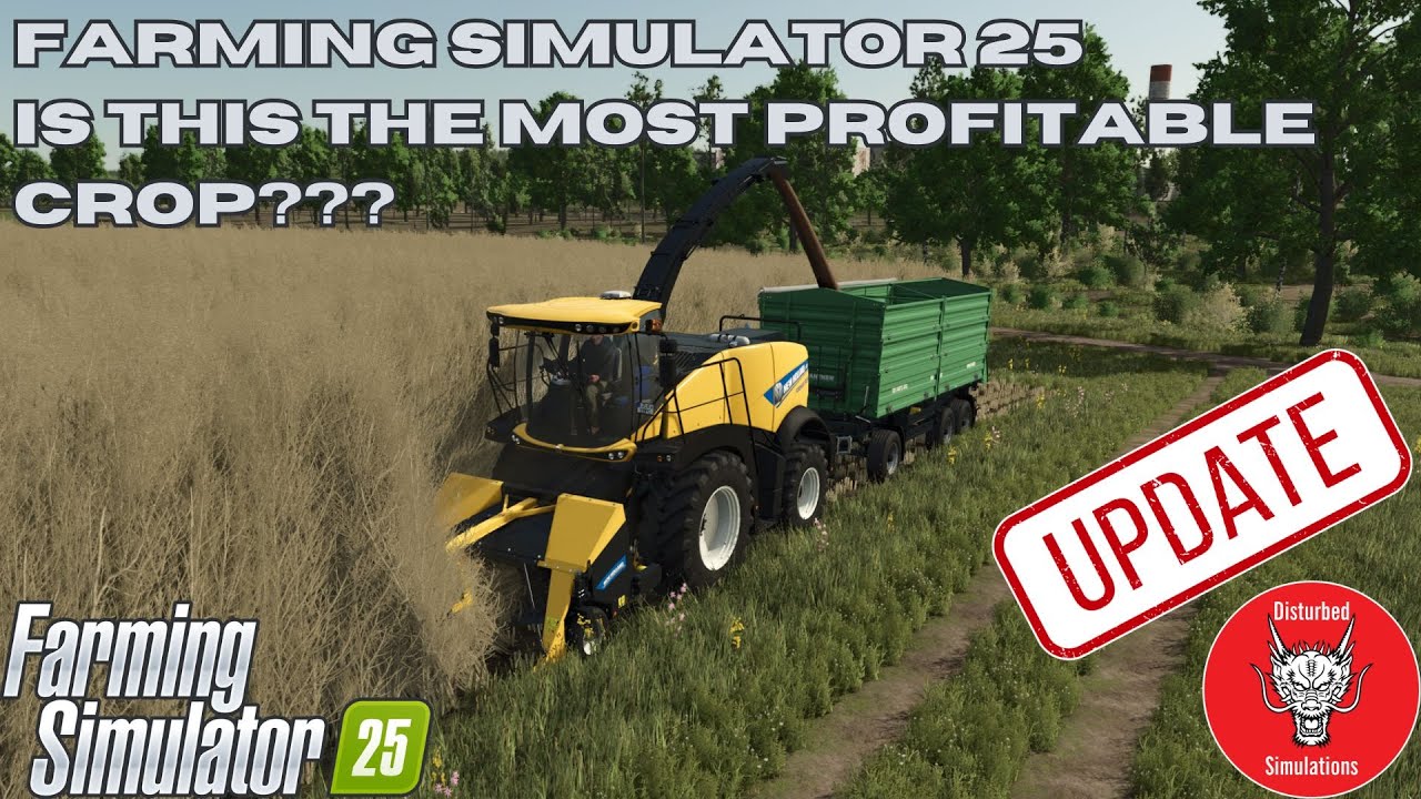 FARMING SIMULATOR 25 | MOST PROFITBLE CROP? | UPDATE 1.3 - YouTube