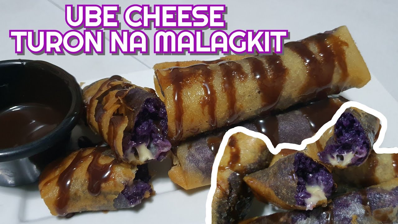 TURON MALAGKIT | UBE CHEESE TURON | EASY RECIPE | PINOY MERIENDA | EP ...