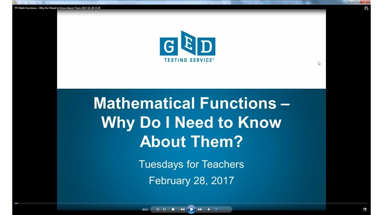 Math Functions – Why Do I Need to Know About Them - YouTube