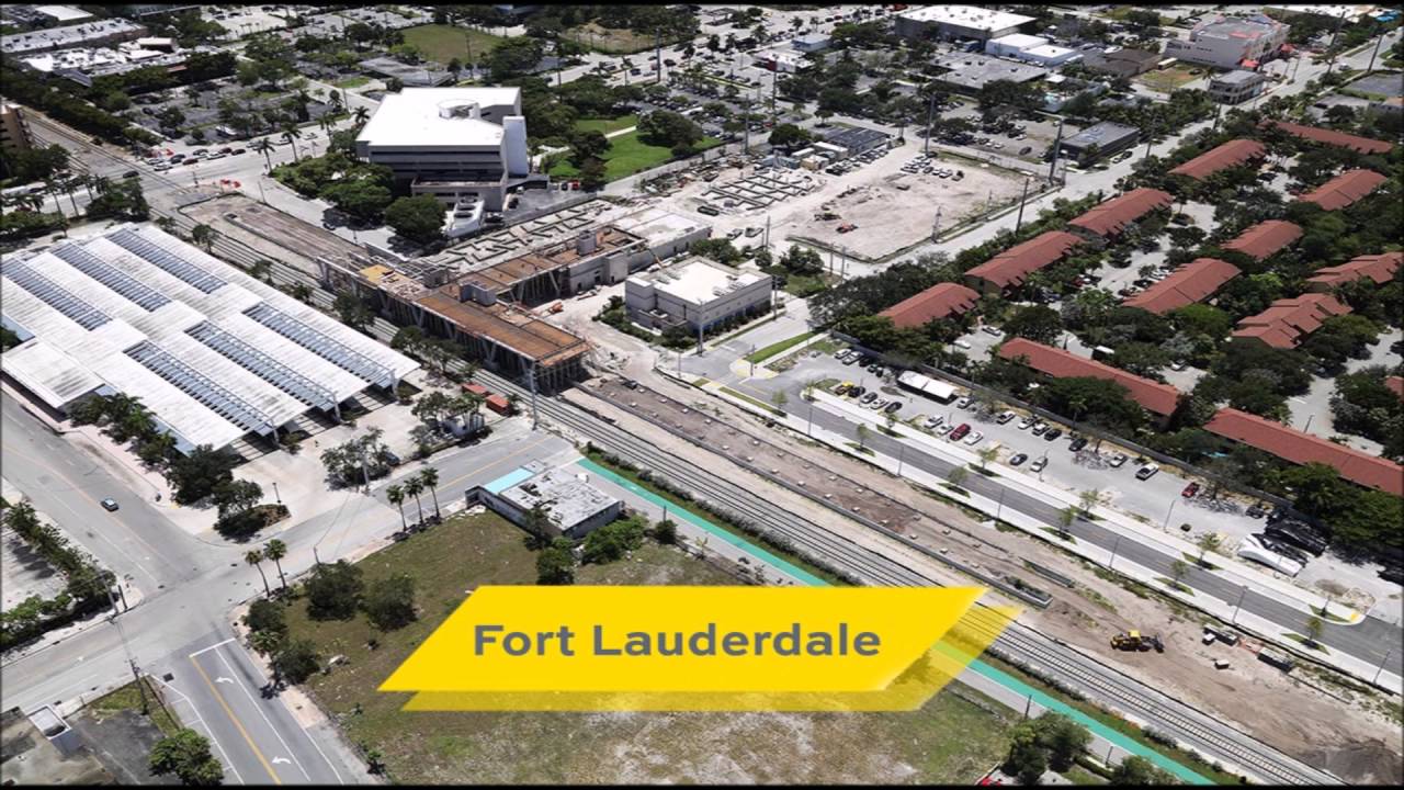 An Aerial Look at the Brightline Train Stations - YouTube