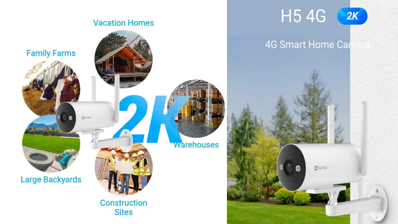 EZVIZ H5 4G SIM BASED 2K RESOLUTION OUTDOOR WATERPROOF CAMERA #hikvision #ezvizcamera #ezviz ...