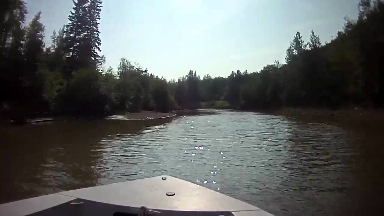 Jetboating on the Pine River BC - YouTube