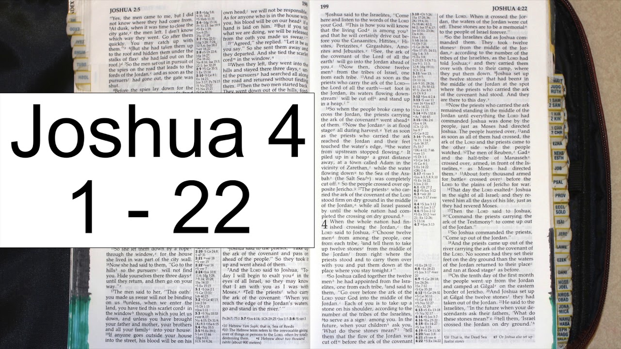 Holy Bible - Joshua 4 : 1 - 24 - YouTube
