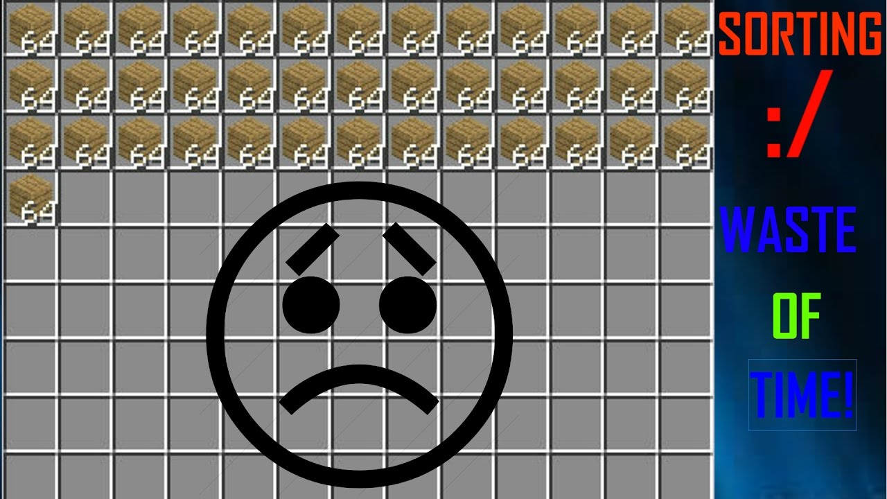 MINECRAFT XBOX 360 EDITION! }{ SORTING!? }{ BIG WASTE OF TIME! - YouTube