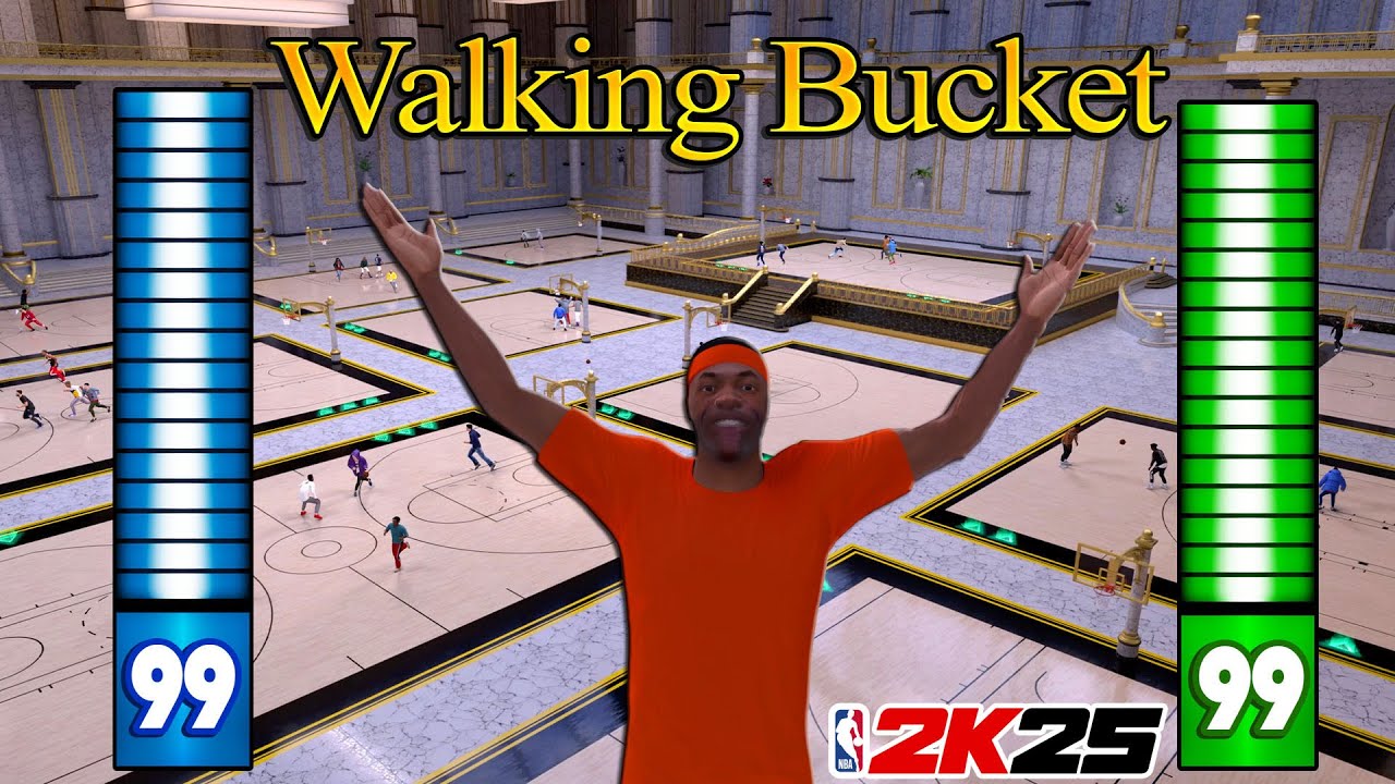 MY NEW WALKING BUCKET BUILD IS A PROBLEM ON NBA 2K25 - YouTube