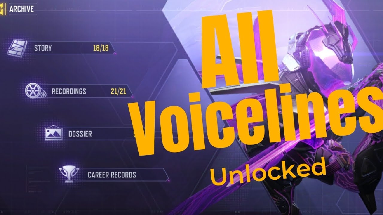 Mythic Spectre T-3 All Archive Recordings / Voicelines unlocked (Comics ...
