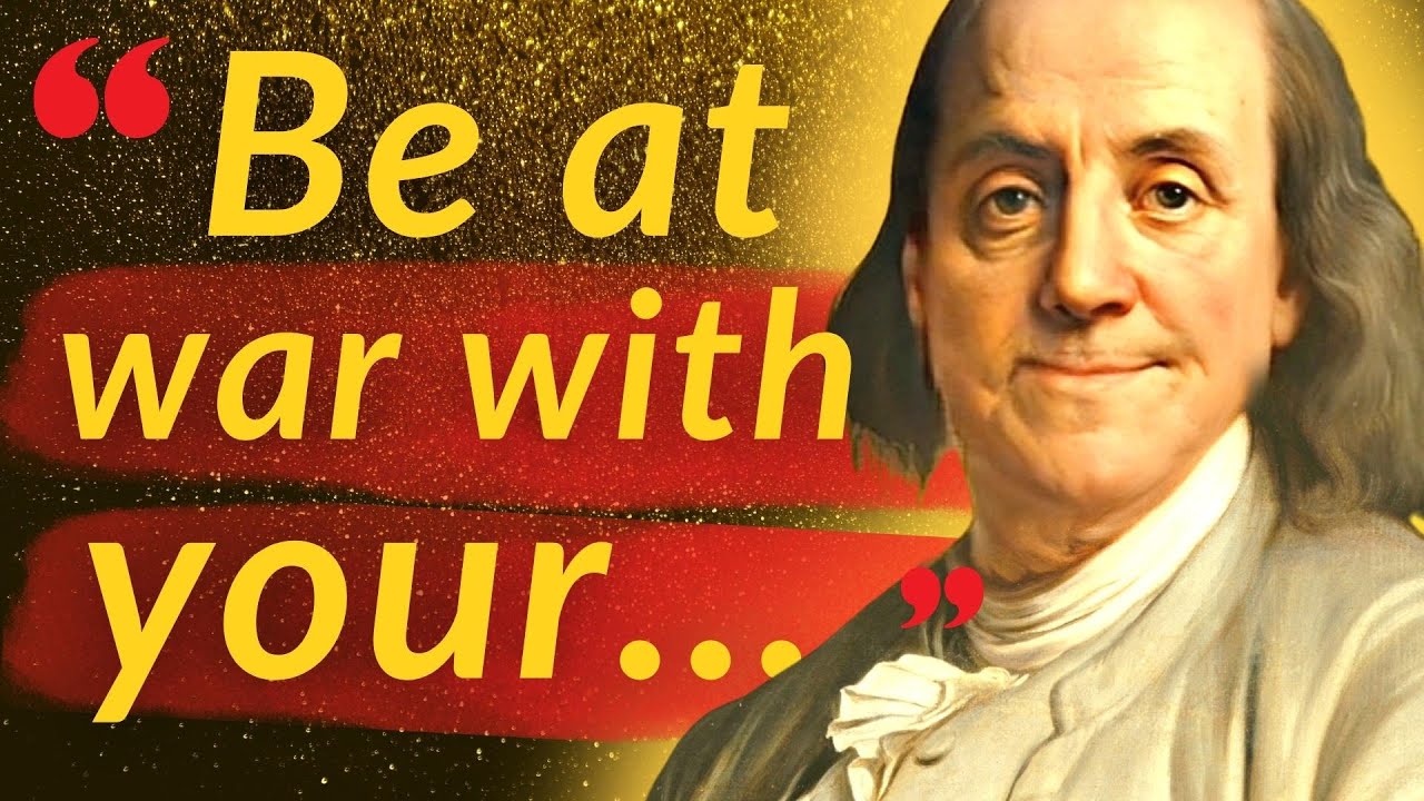 Watch these brilliant Benjamin Franklin Quotes to THINK & LIVE FREELY ...