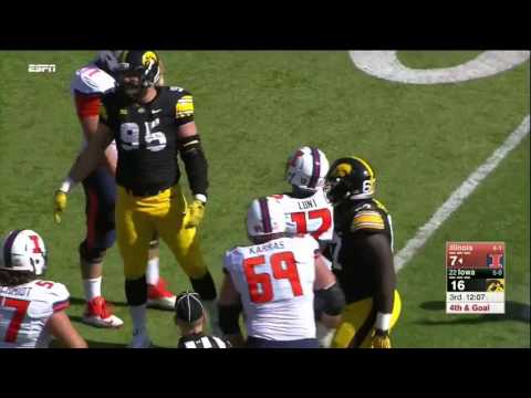 2015 Illinois at #22 Iowa Highlights