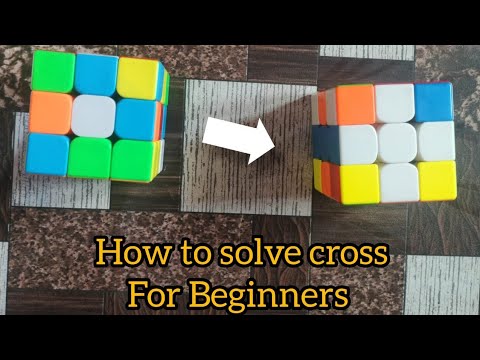 How to solve cross in Rubik's cube #rubikscube #trending - YouTube