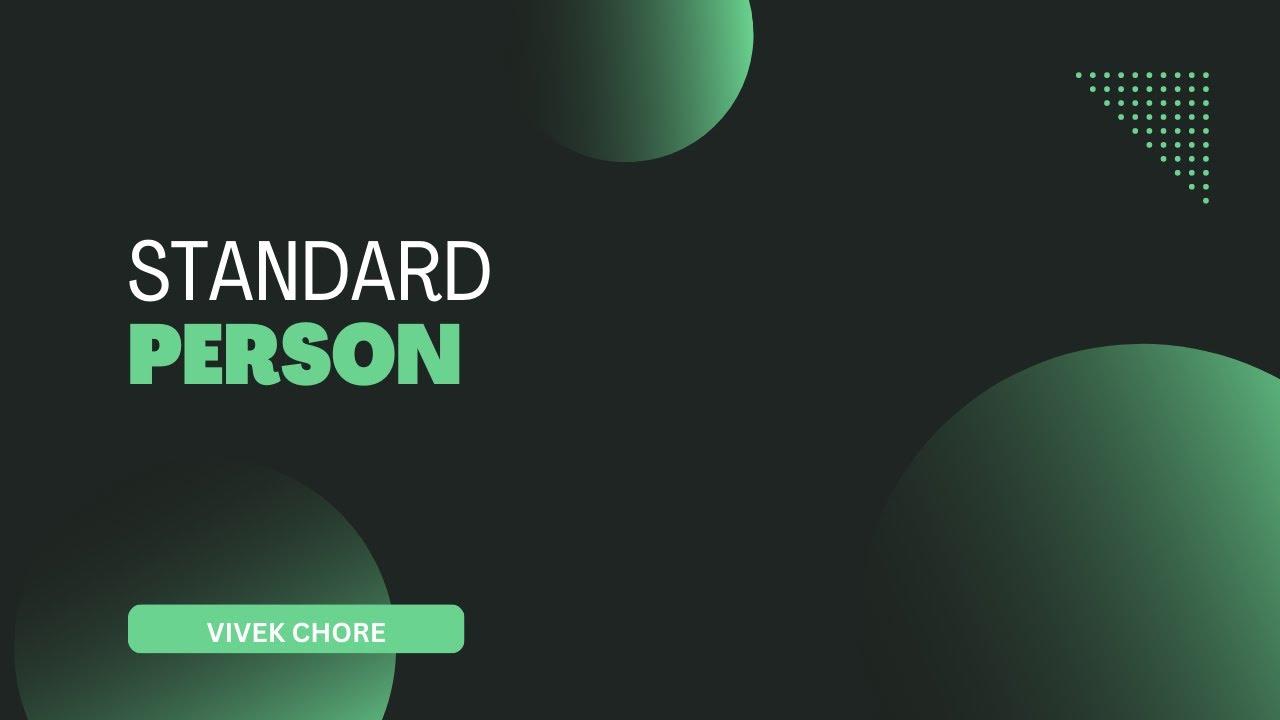 What is "Standard person" or Reference Man - YouTube