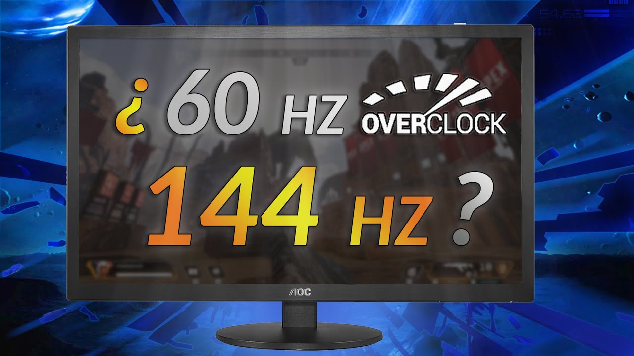 ¿Hay RIESGOS? Aprende a hacer OVERCLOCK A UN MONITOR para ganar FPS 📺 ...