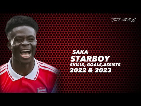 Saka Starboy SKILL,GOALS,ASSIST 2022 & 2023🌟#saka #football # ...