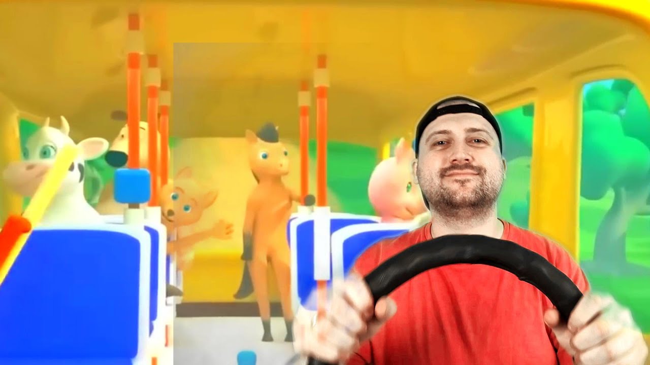 Wheels on the Bus go Round And Round Kids Song Children Cocomelon ...