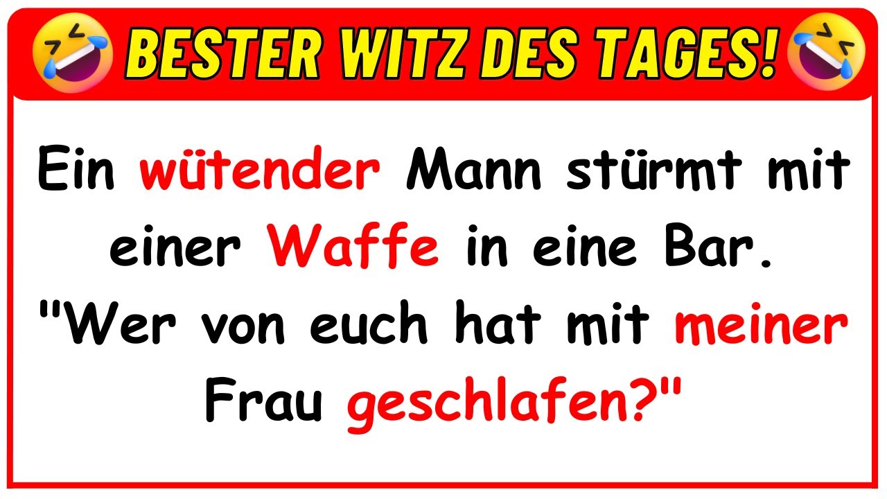 🤣 BESTER WITZ DES TAGES! Ein wütender Mann stürmt mit einer Waffe in ...