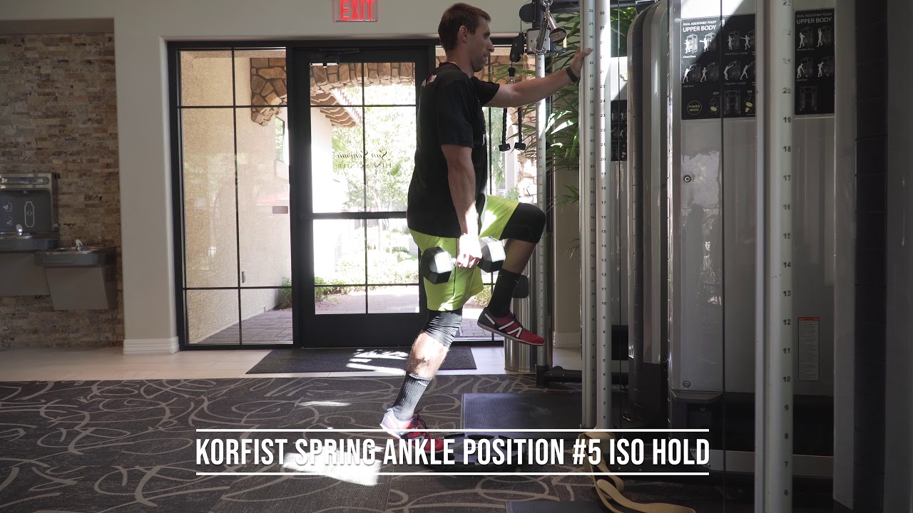 Korfist Spring Ankle Iso Position 5 - YouTube