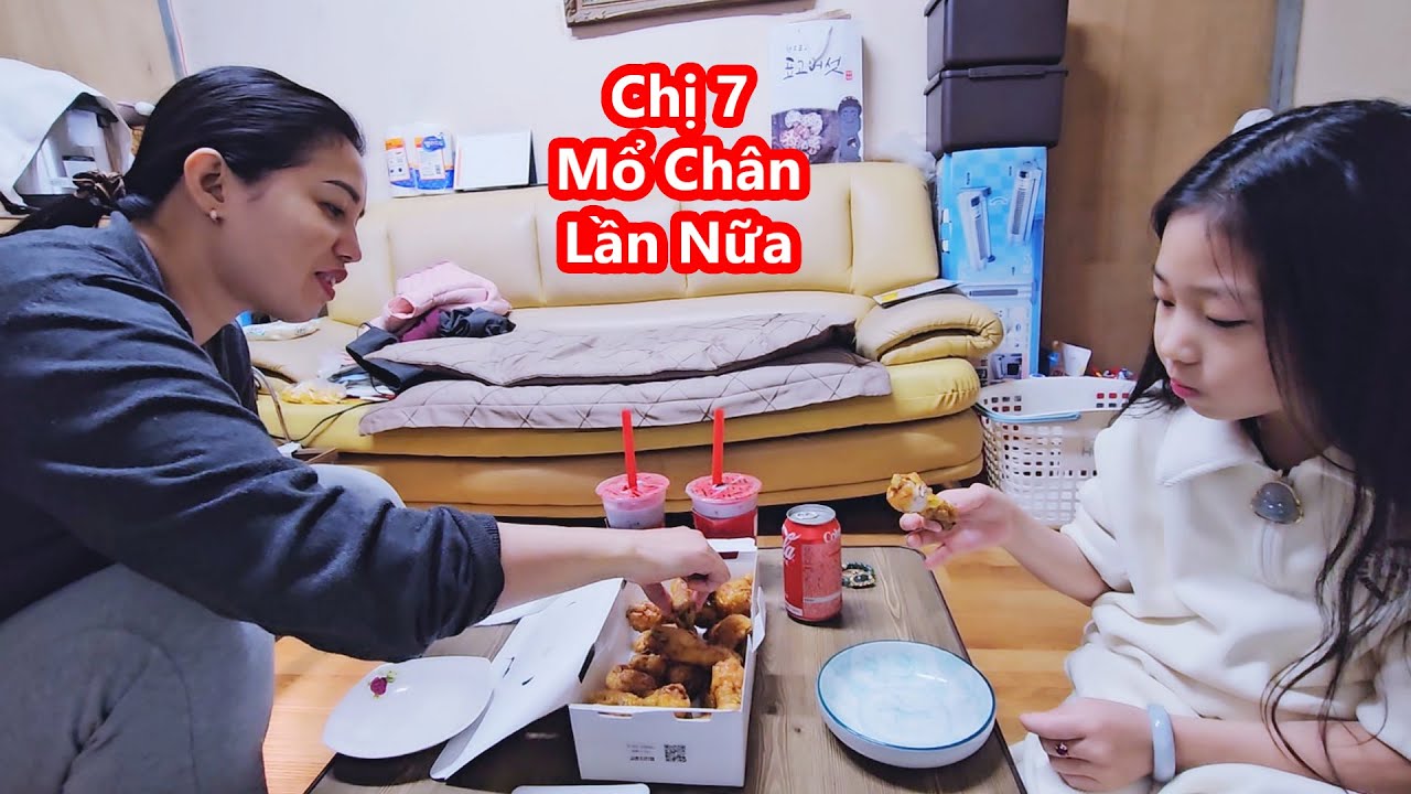 Vào Thăm Chị 7 Mổ Chân Lấy Inox Ra. Ăn Gà Chiên Uống Trà Sữa Rồi Đem ...