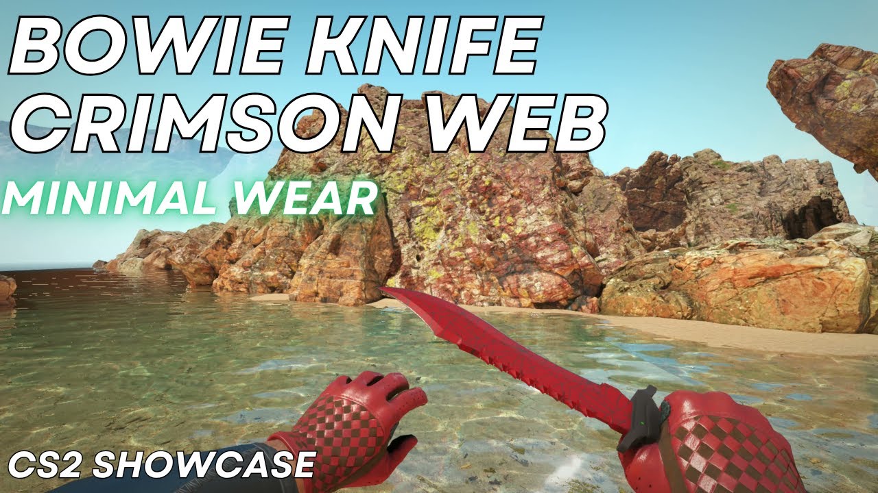 Bowie Knife Crimson Web (Minimal Wear) | CS2 Skin Showcase #1826 - YouTube