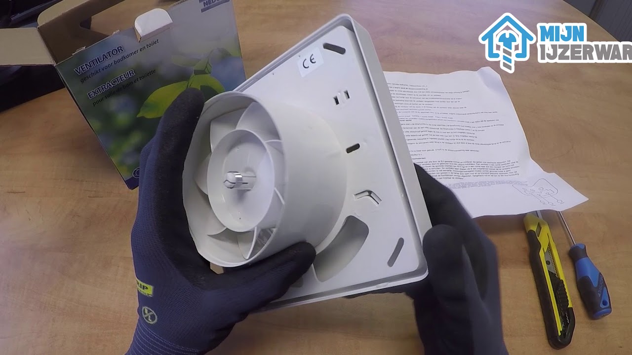 UITPAKKEN NEDCO CR100T BADKAMER / WC VENTILATOR - YouTube
