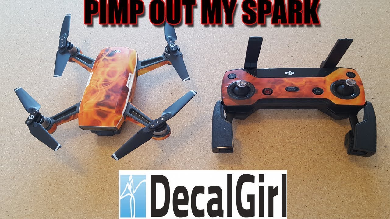 DJI Spark Drone Skins (How To Put On) By DecalGirl - YouTube