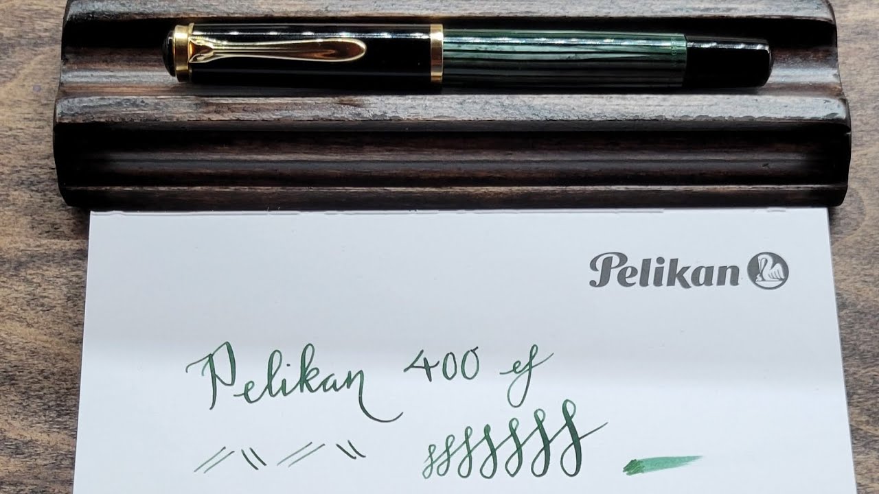 Pelikan 400 EF Vintage Flex - Writing Sample - YouTube