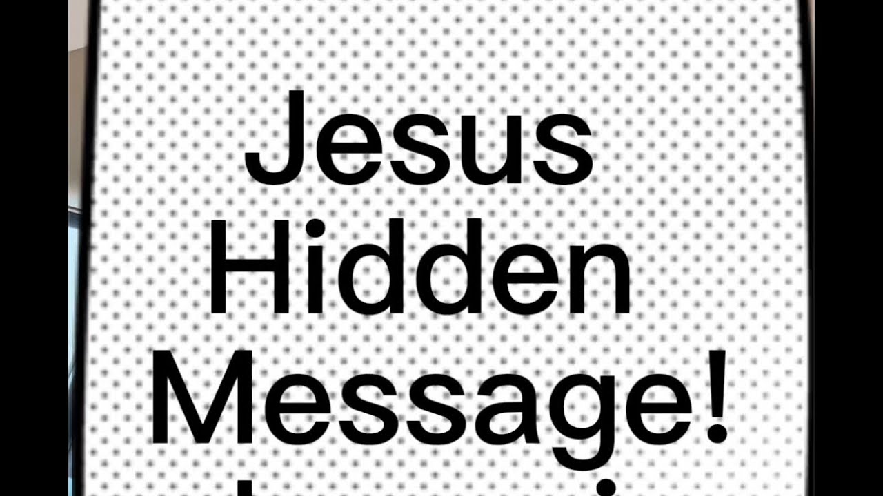 Jesus Hidden Bible Message 😲 - YouTube