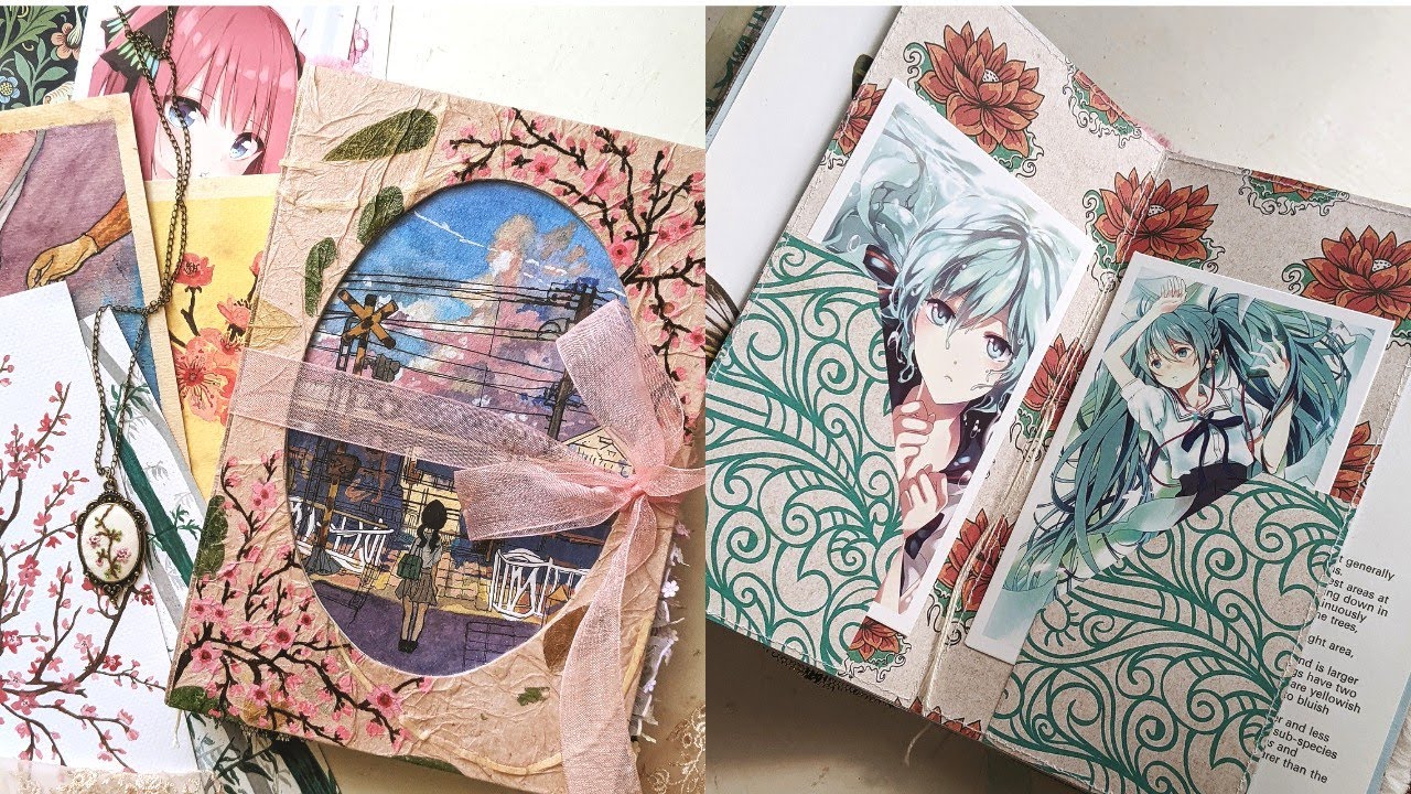Anime Art Journal Flip through | Journallyours - YouTube